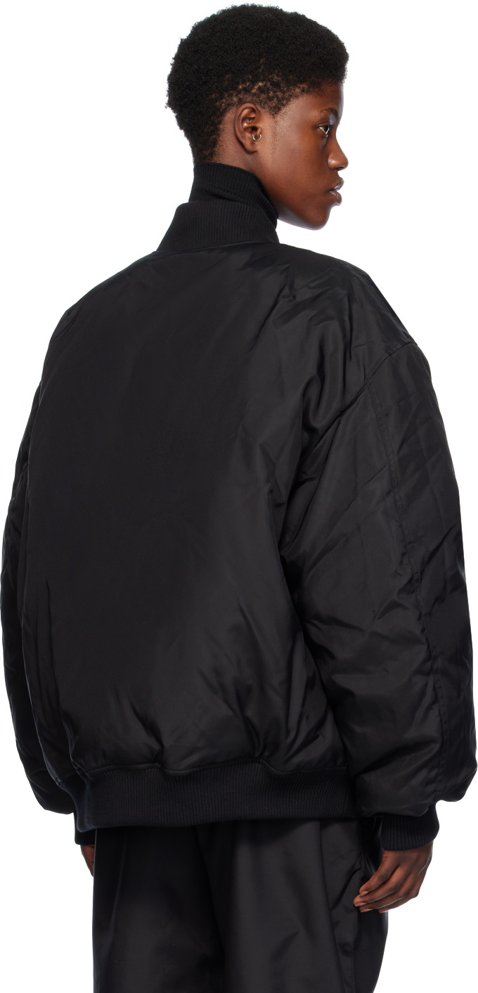 WARDROBE.NYC Black Reversible Down Bomber Jacket WARDROBE.NYC