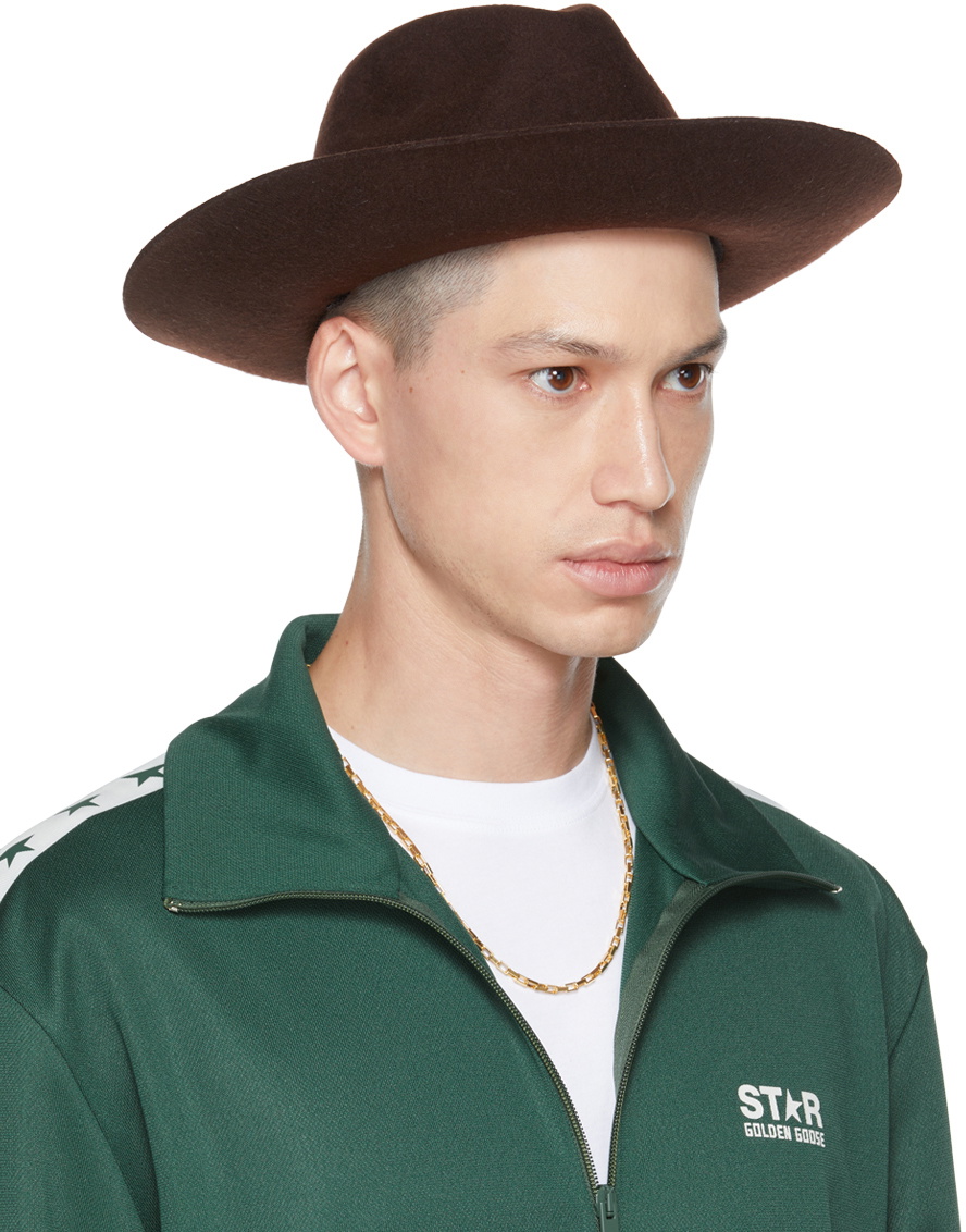 Golden Goose Brown Studded Fedora Golden Goose Deluxe Brand