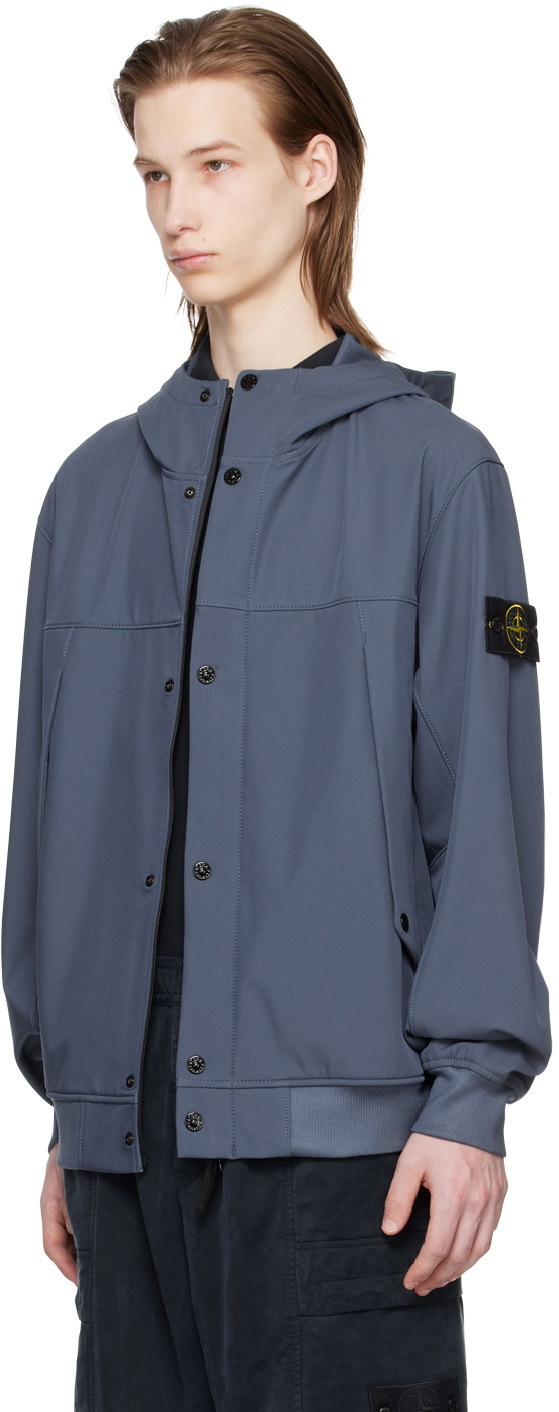 Stone Island Blue Lightweight Jacket Stone Island