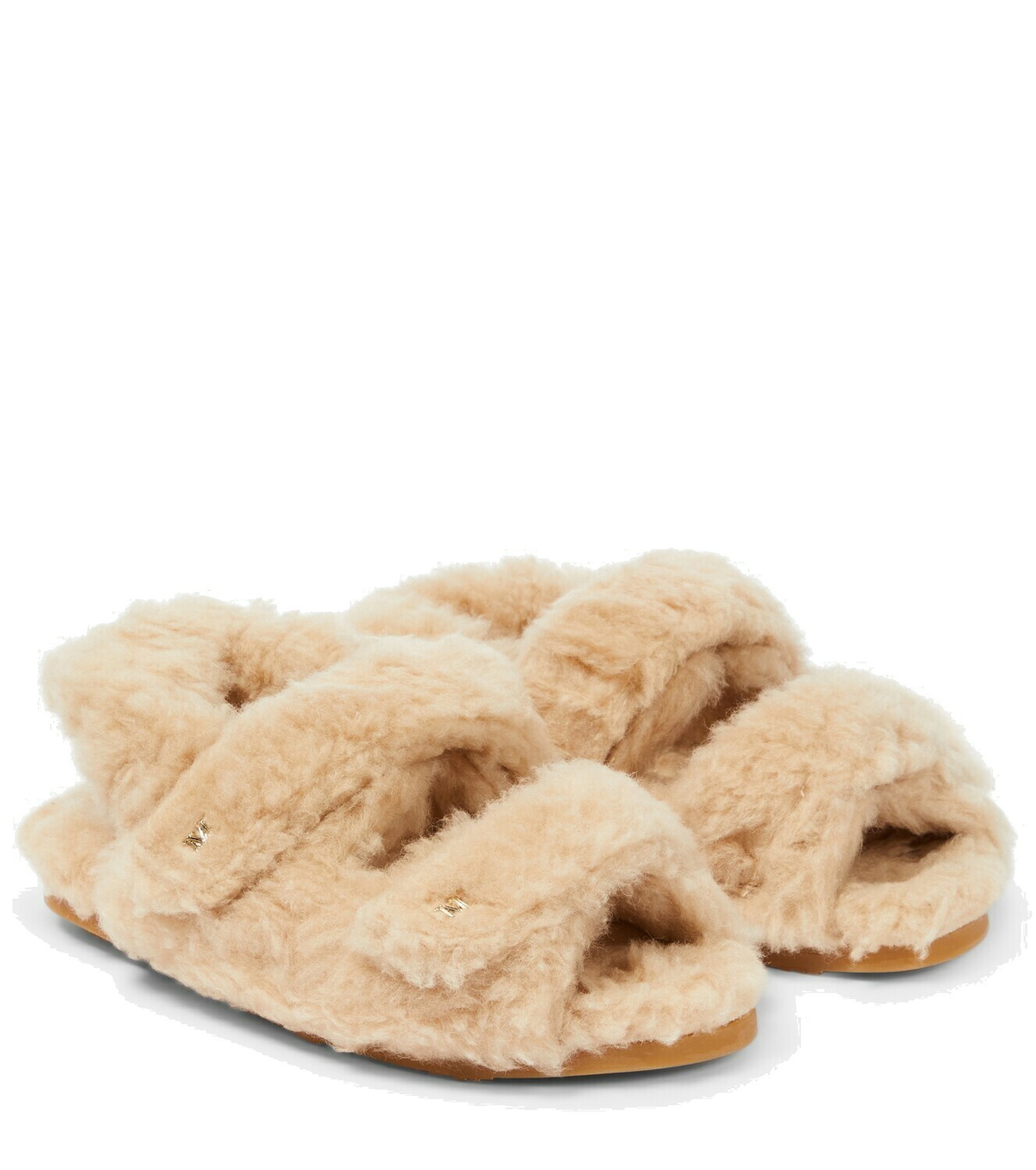 Max Mara - Sandya shearling sandals Max Mara