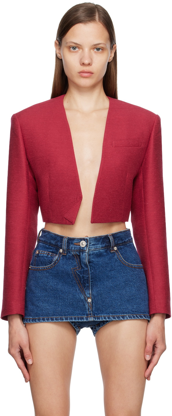 Pushbutton Pink Cropped Blazer Pushbutton