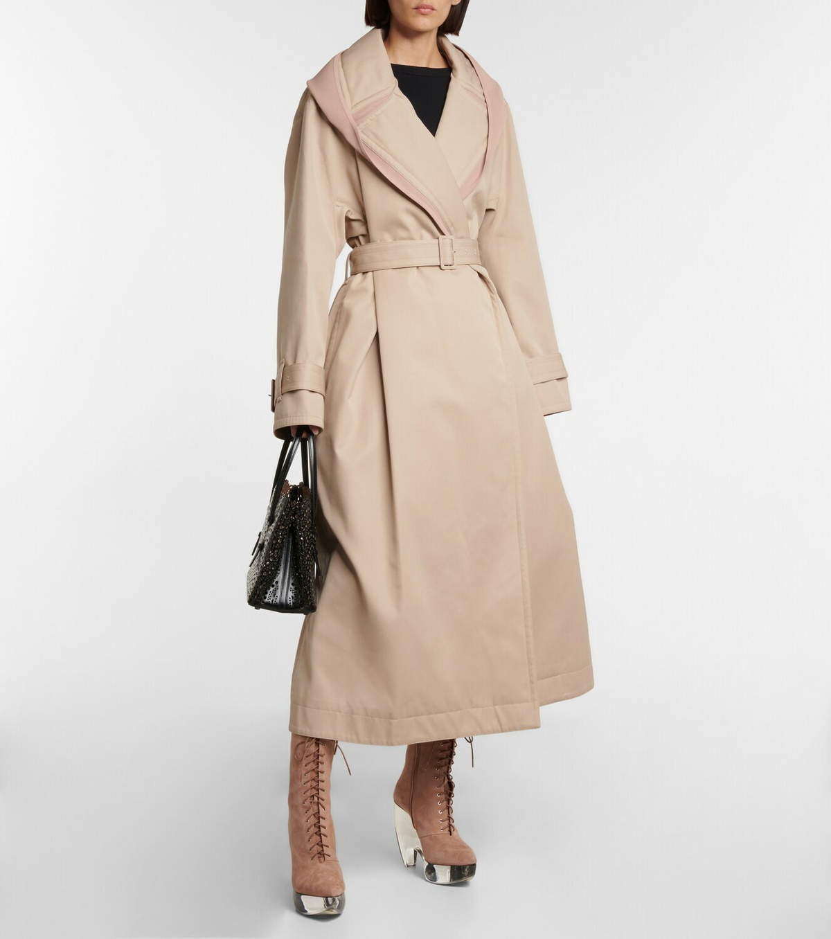 Alaïa Hooded trench coat ALAÏA