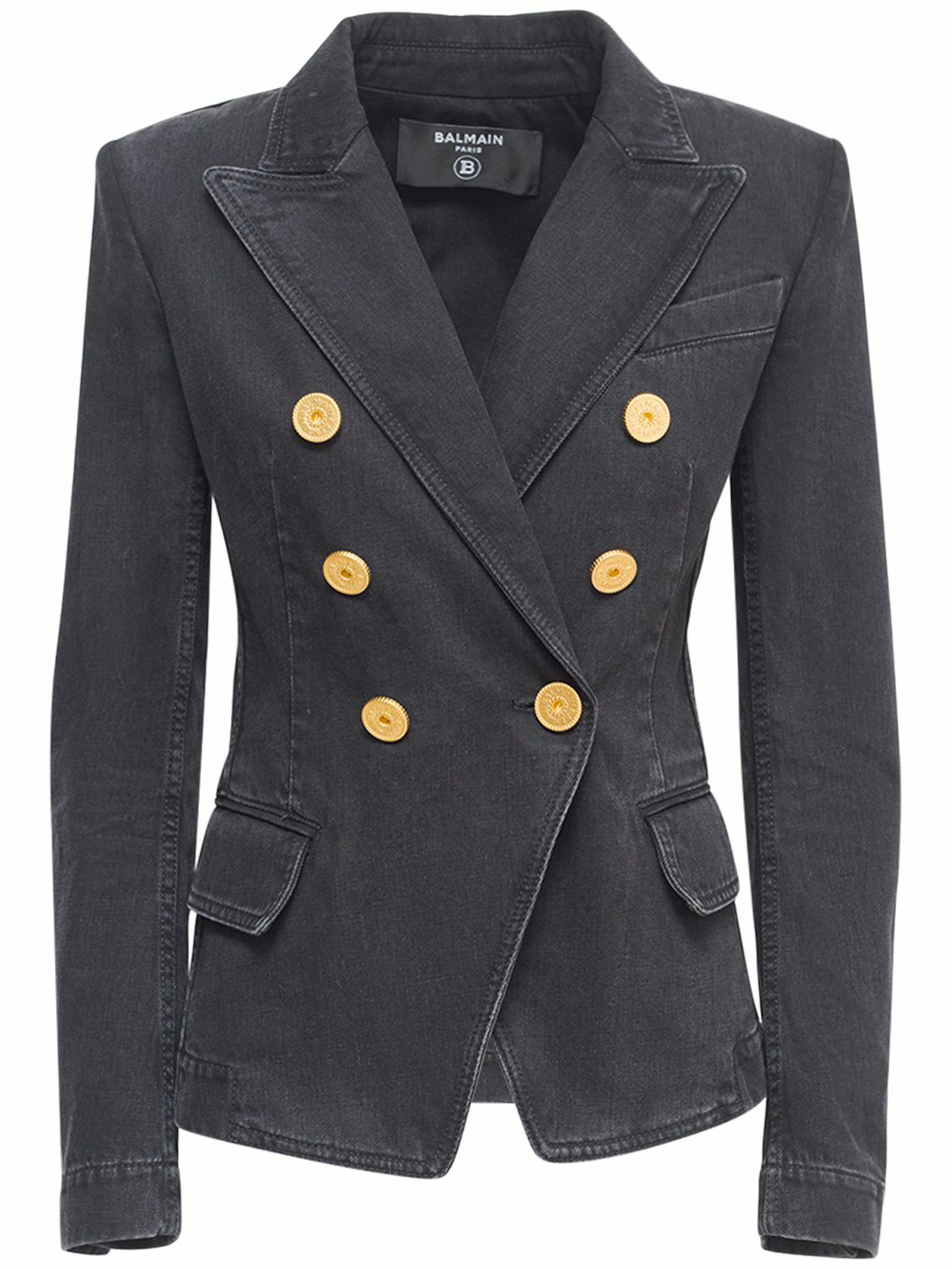 BALMAIN - Co Denim Six Button Blazer Balmain