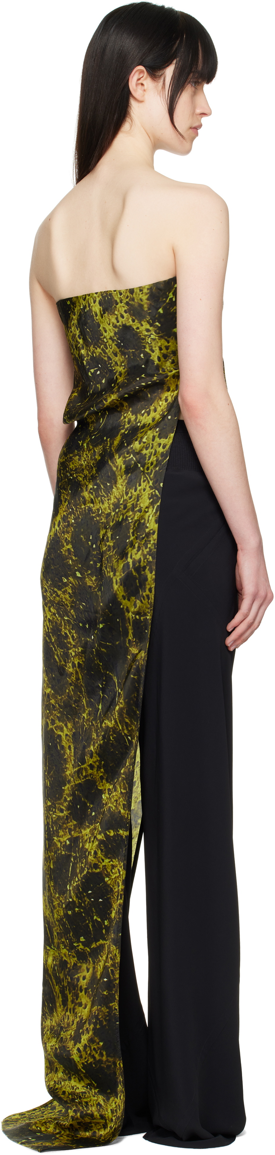 Rick Owens Yellow Hollywood Lido Long Top Rick Owens