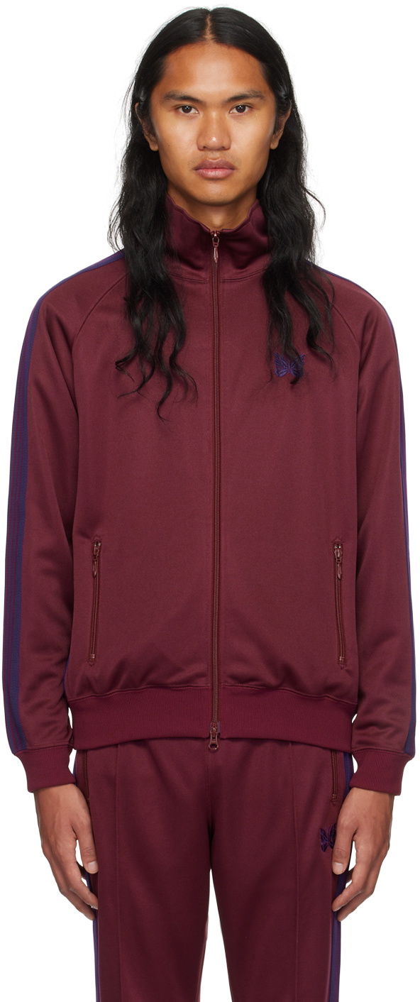 NEEDLES Burgundy Striped Track Jacket Needles
