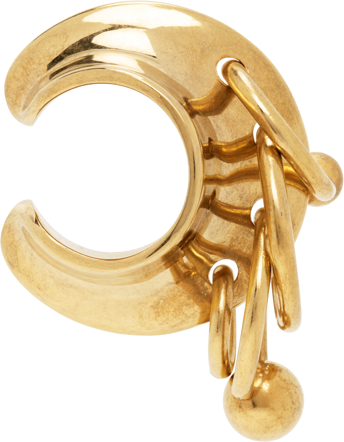 Jean Paul Gaultier Gold 'The Multi-Piercing' Ear Cuff Jean Paul Gaultier