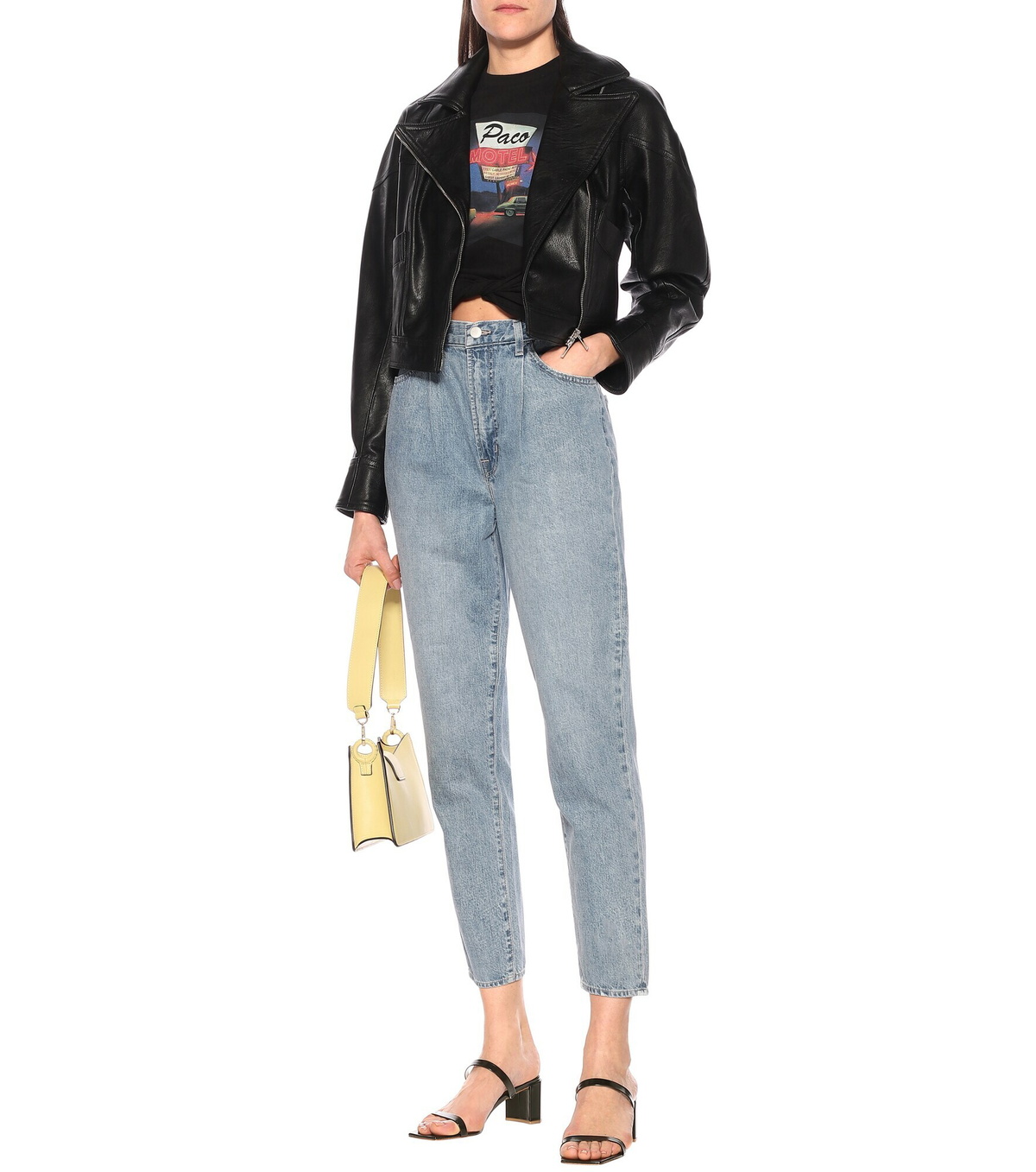 J Brand - Peg high-rise cropped jeans J Brand