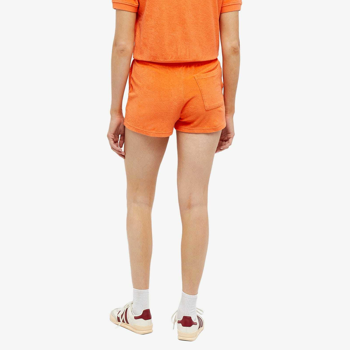 Sporty & Rich Women's Sport Tennis Short in Pomodoro/White Sporty & Rich