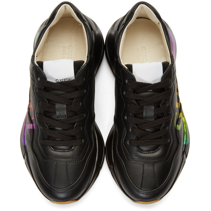 Gucci Black Vintage Rython Sneakers Gucci