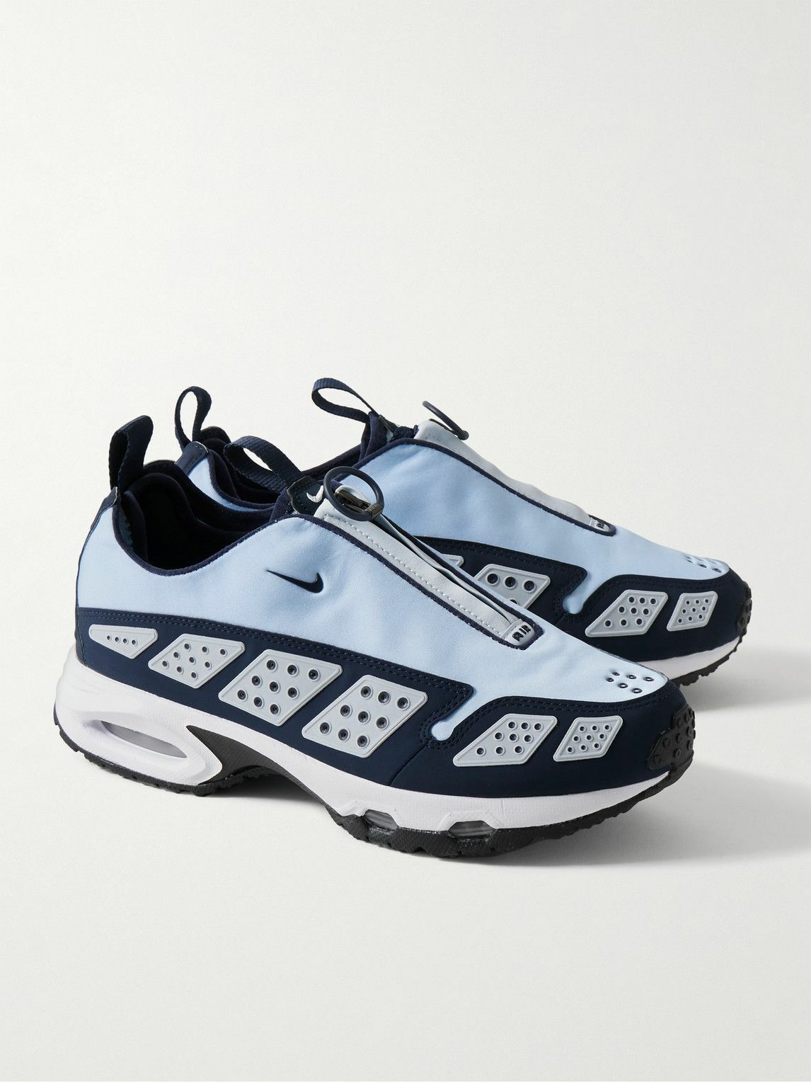 Nike - Air Max SNDR Rubber-Trimmed Scuba Sneakers - Blue Nike