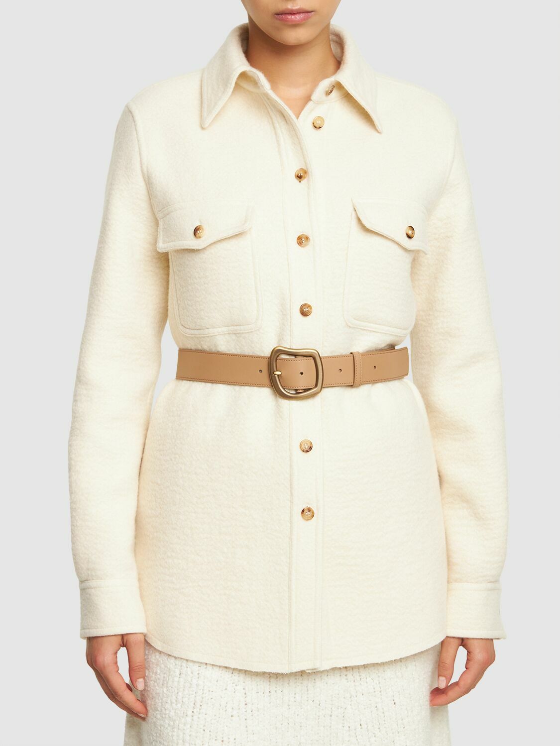 GABRIELA HEARST - Medium Simone Leather Belt Gabriela Hearst