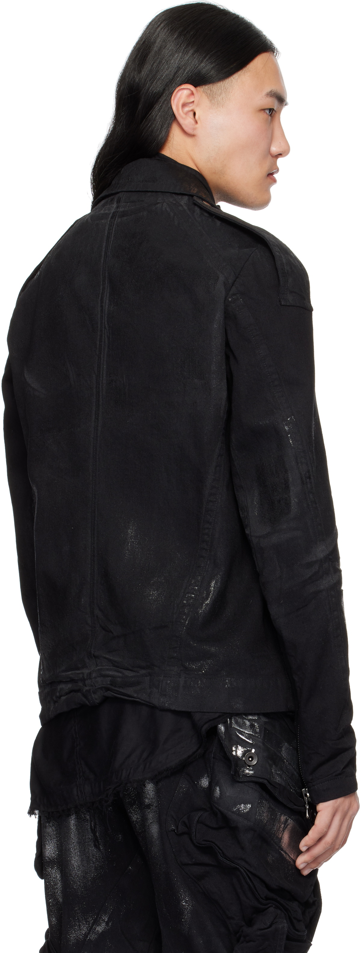Julius Black Ana-Moto JD Biker Denim Jacket Julius
