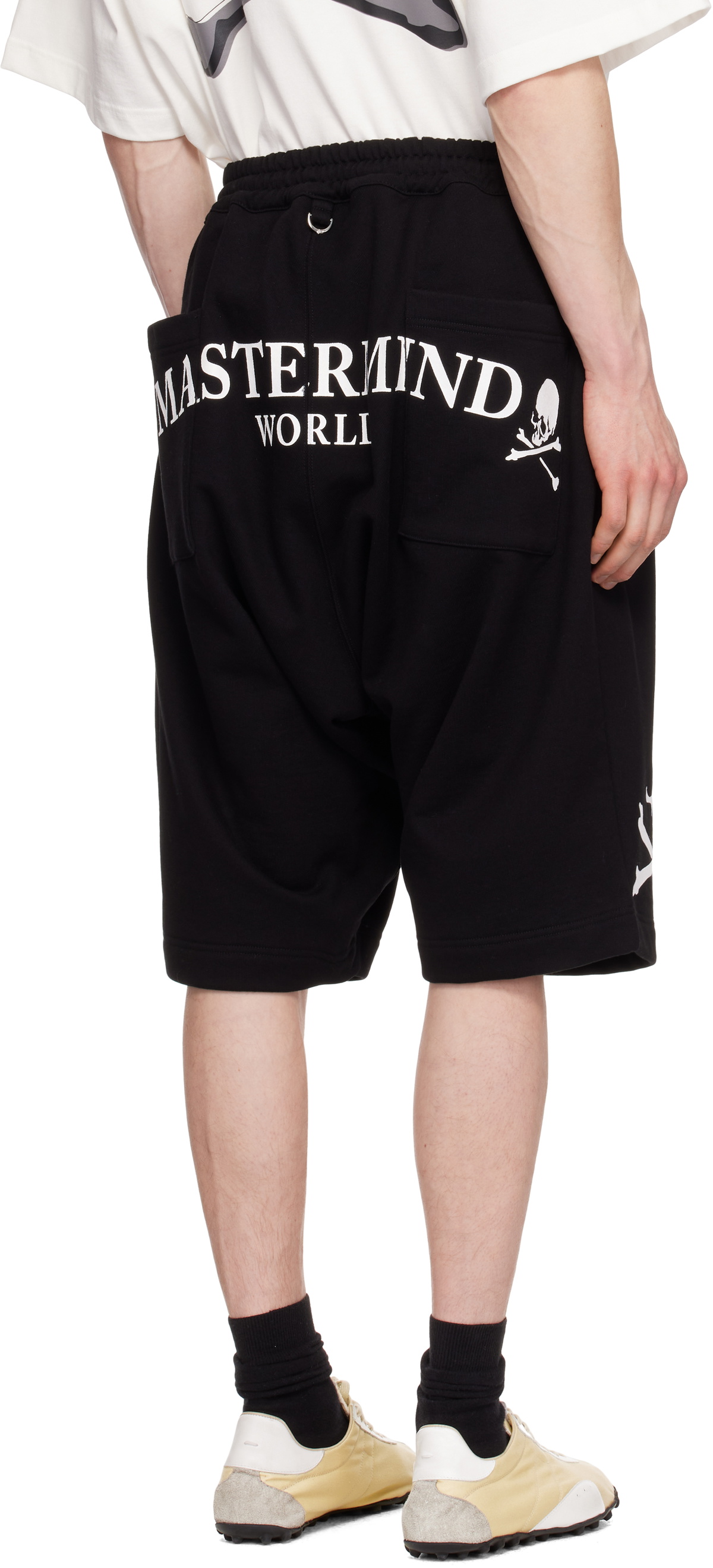 MASTERMIND WORLD Black OG Sweat Shorts MASTERMIND WORLD