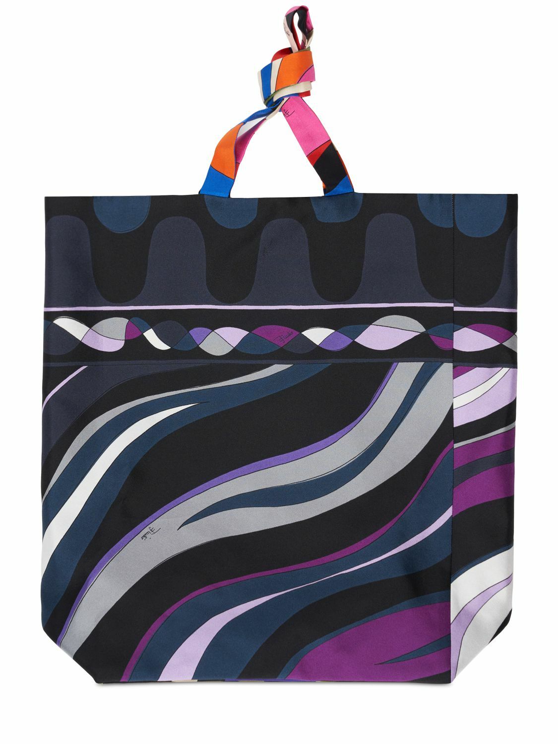 PUCCI Gallery Reversible Silk Tote Bag Emilio Pucci