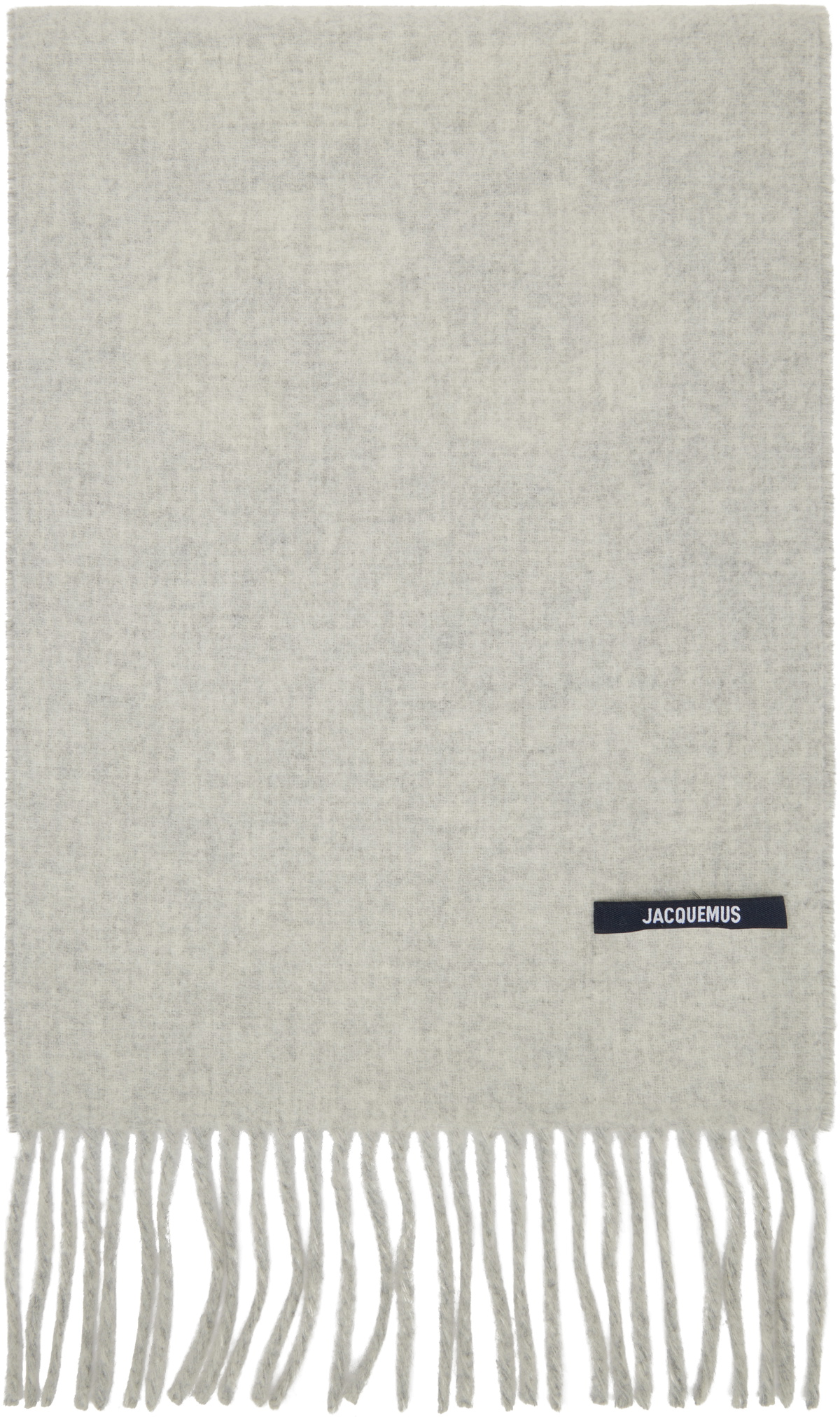 JACQUEMUS Gray 'The Jacquemus' Scarf Jacquemus