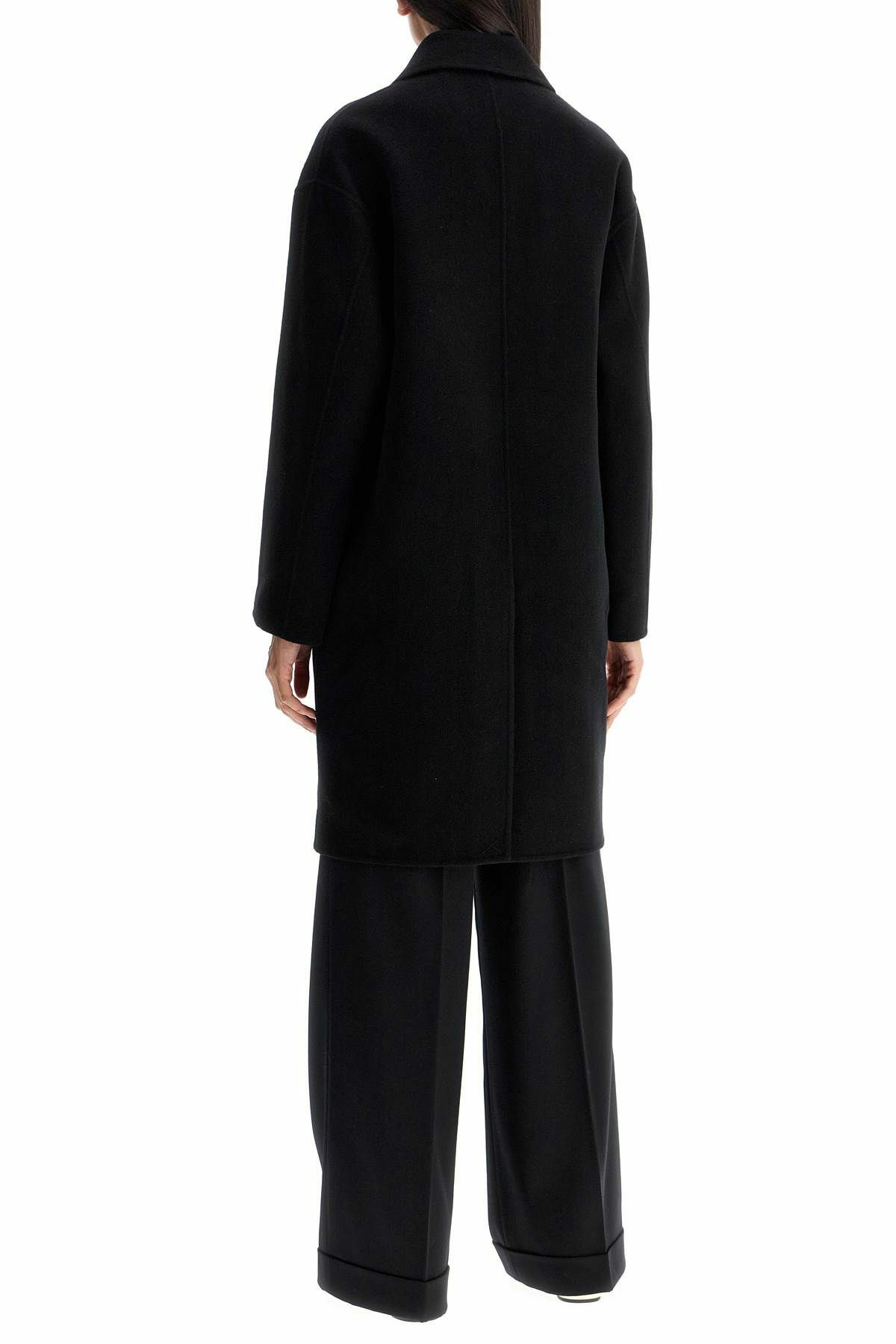 PINKO double wool coat with screwdriver design Black Pinko