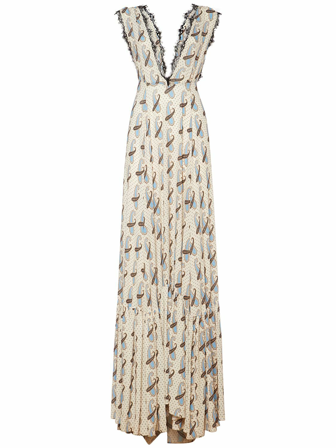 ETRO - Printed Paisley Crepe Maxi Dress Etro