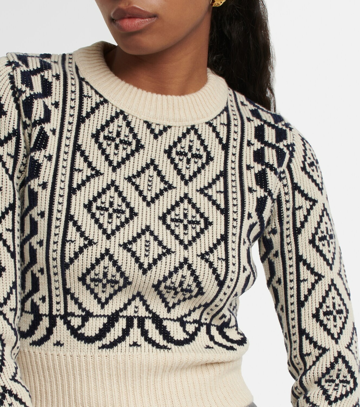 Golden Goose - Jacquard wool-blend sweater Golden Goose Deluxe Brand