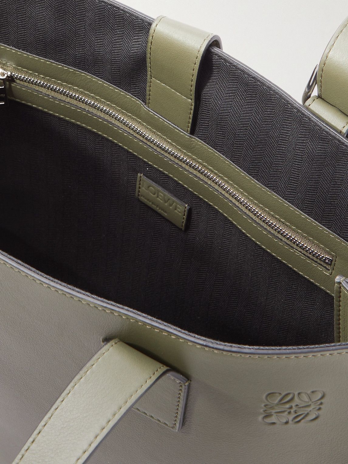 Loewe - Logo-Debossed Leather Tote Bag Loewe