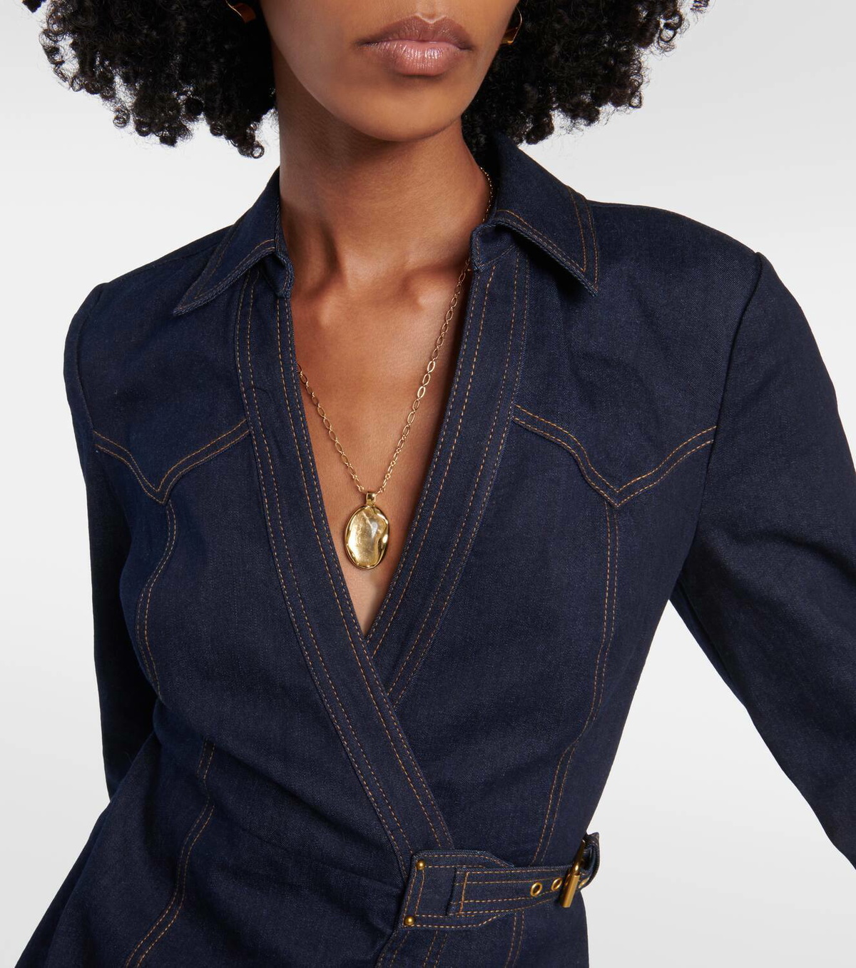 Veronica Beard Arlington denim wrap dress Veronica Beard