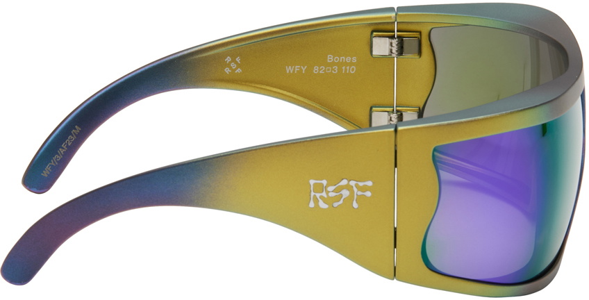 RETROSUPERFUTURE Green & Purple Bones Sunglasses RETROSUPERFUTURE