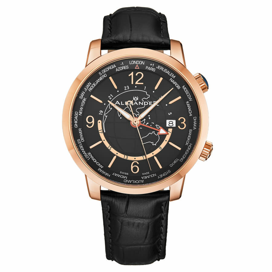 Alexander Alexander 2 Quartz Black Dial Mens Watch A171A-03 Alexander ...