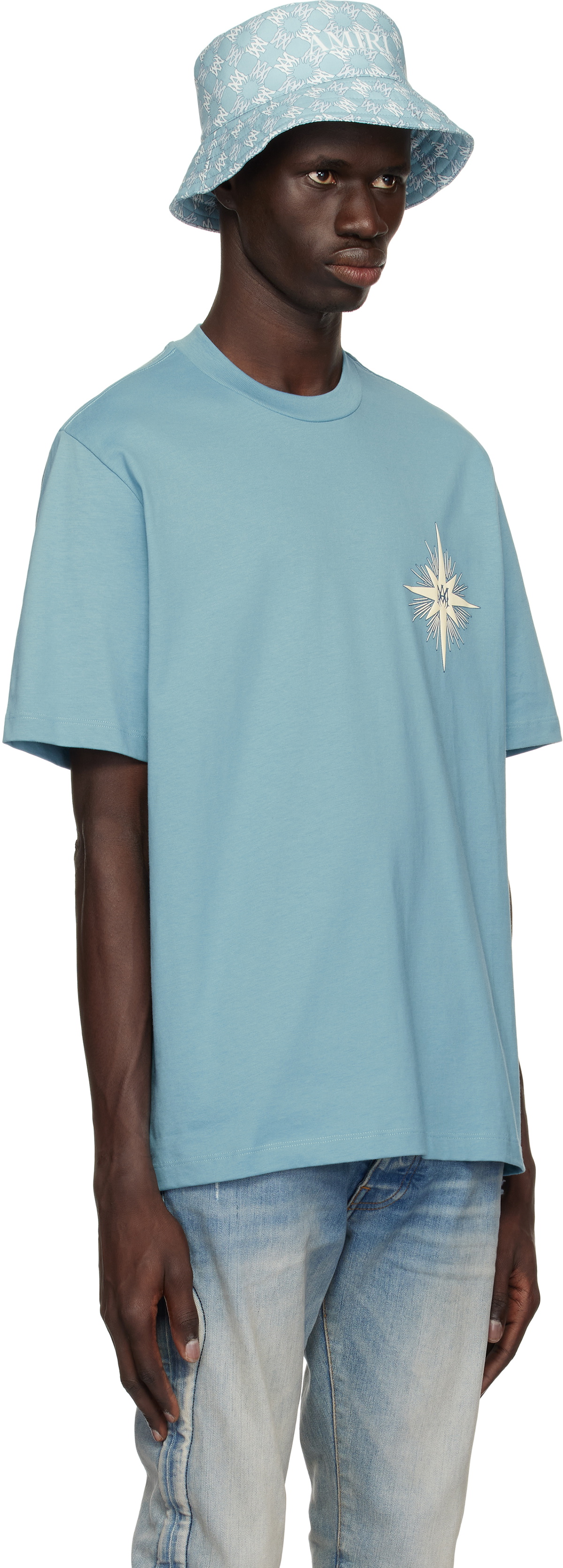 AMIRI Blue 'Amiri' Starburst T-shirt Amiri