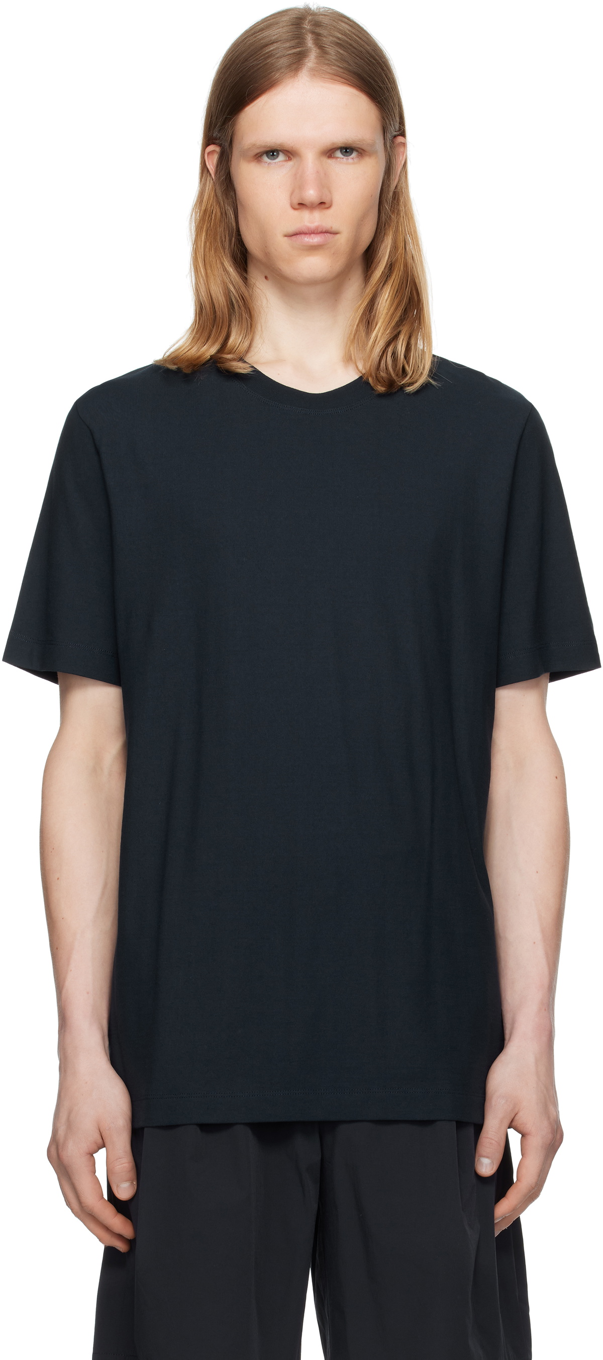 NORSE PROJECTS Navy Jakob Cotton Crêpe T-shirt Norse Projects