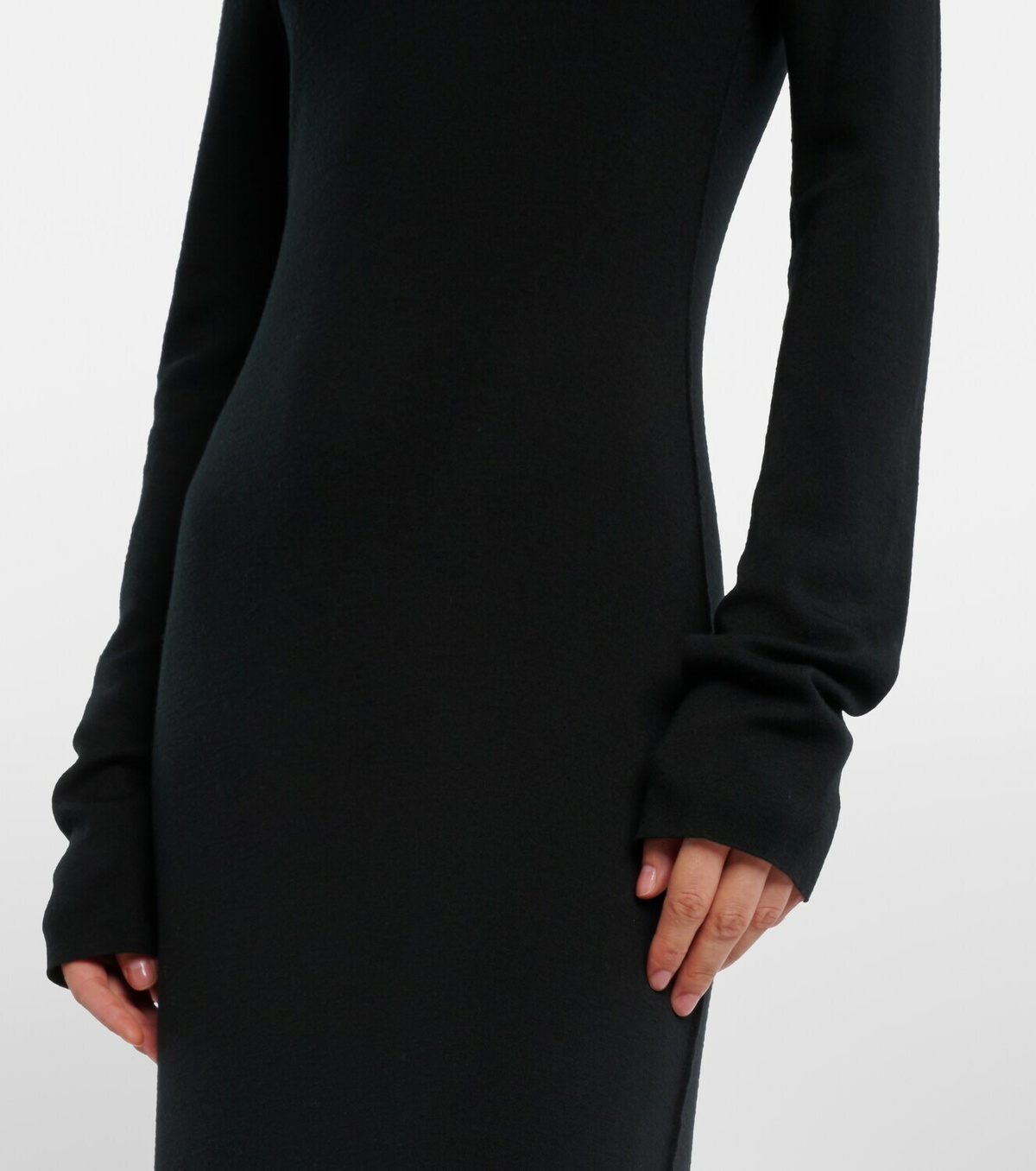 The Row Leoline turtleneck virgin wool maxi dress The Row