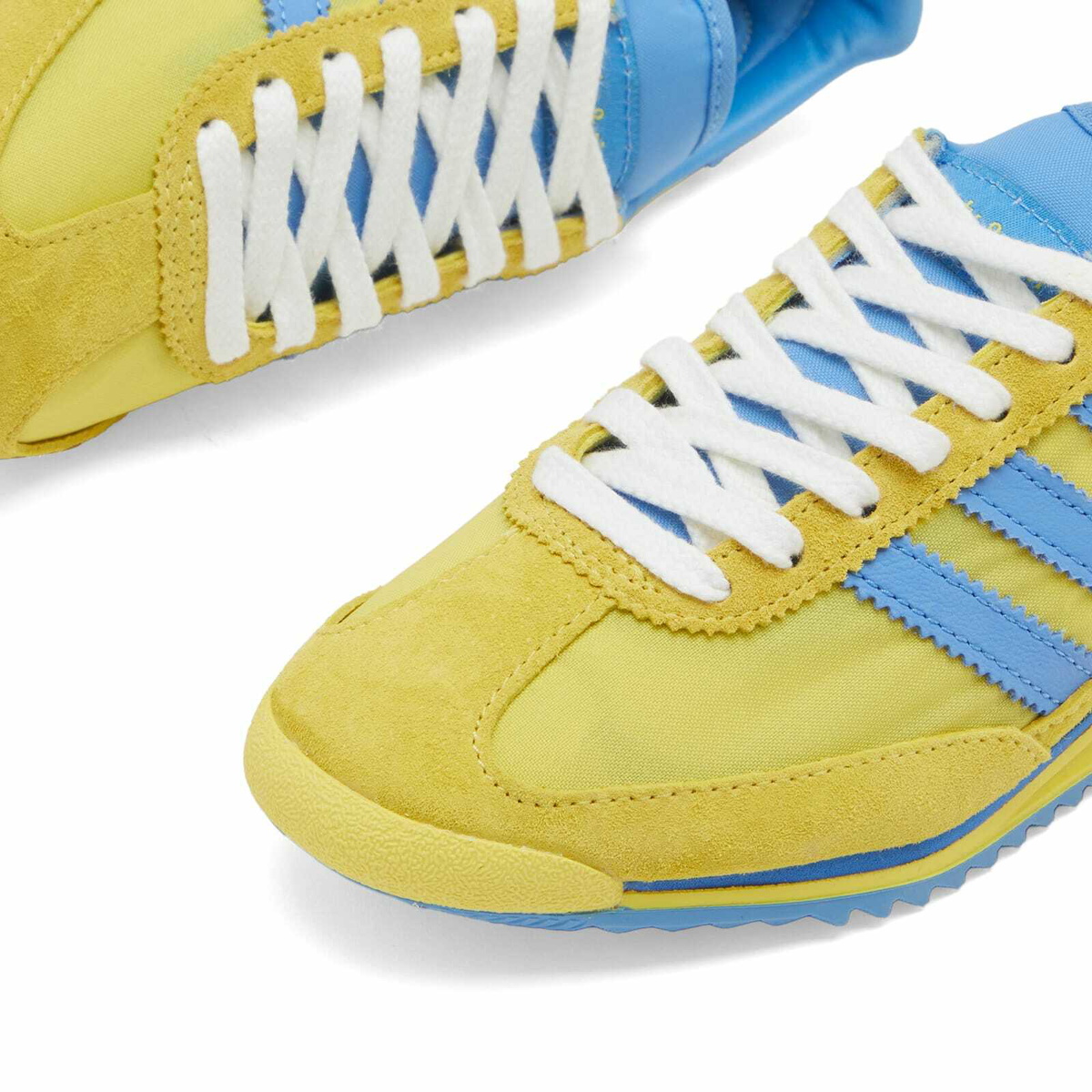 Adidas x Sporty & Rich SL72 Sneaker in Light Yellow/Real Blue/White adidas