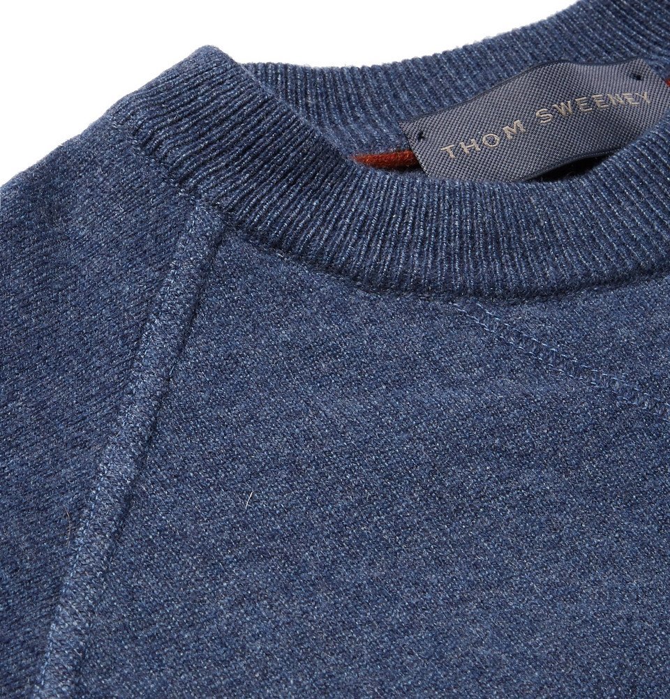 Thom Sweeney - Cashmere Sweater - Men - Blue Thom Sweeney