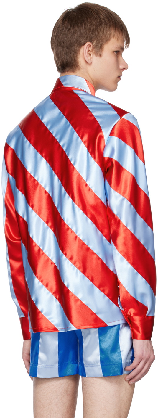 Adam Jones Red & Blue Ribbon Shirt