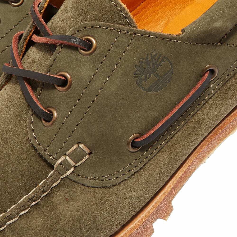 Timberland Men's Authentic 3 Eye Classic Lug Shoe in Dark Green Suede ...