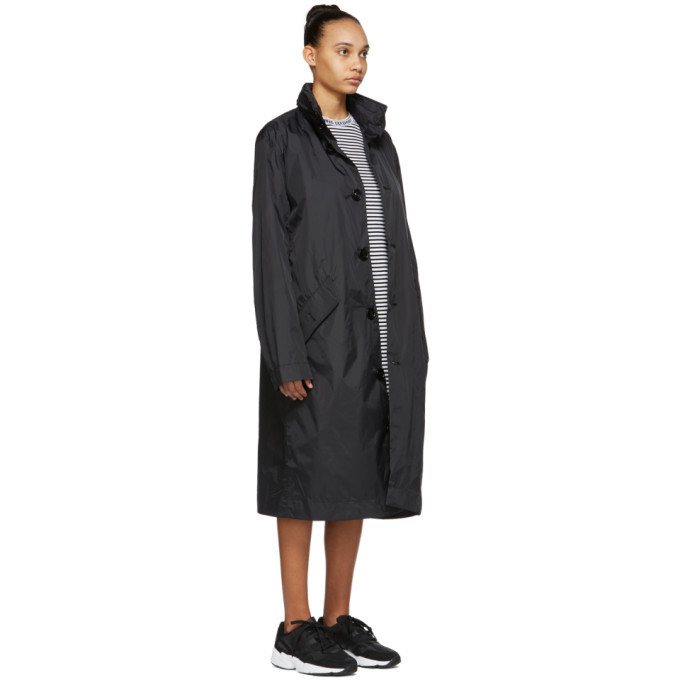 Opening Ceremony Black Hooded Trench Coat Opening Ceremony