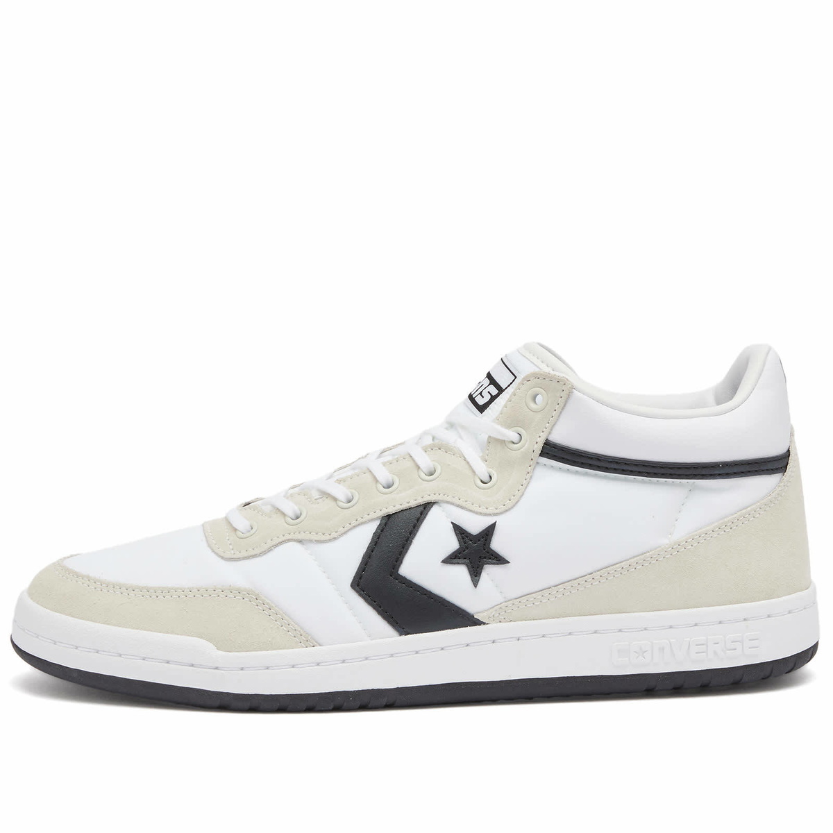 Converse Fastbreak Pro Sneakers in White/Black/Egret Converse