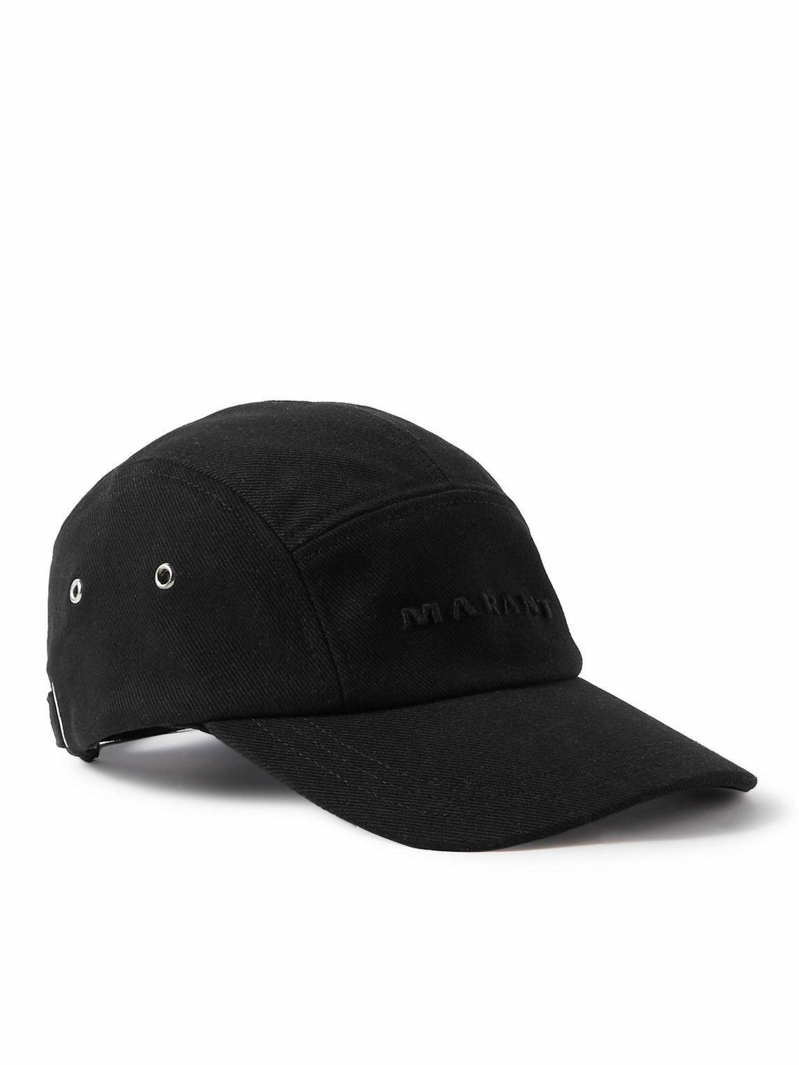 Marant - Tyron Logo-Embroidered Cotton-Twill Baseball Cap - Black ...