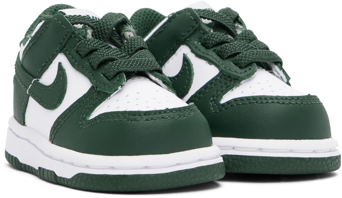 Nike Baby Green & White Dunk Low Sneakers Nike