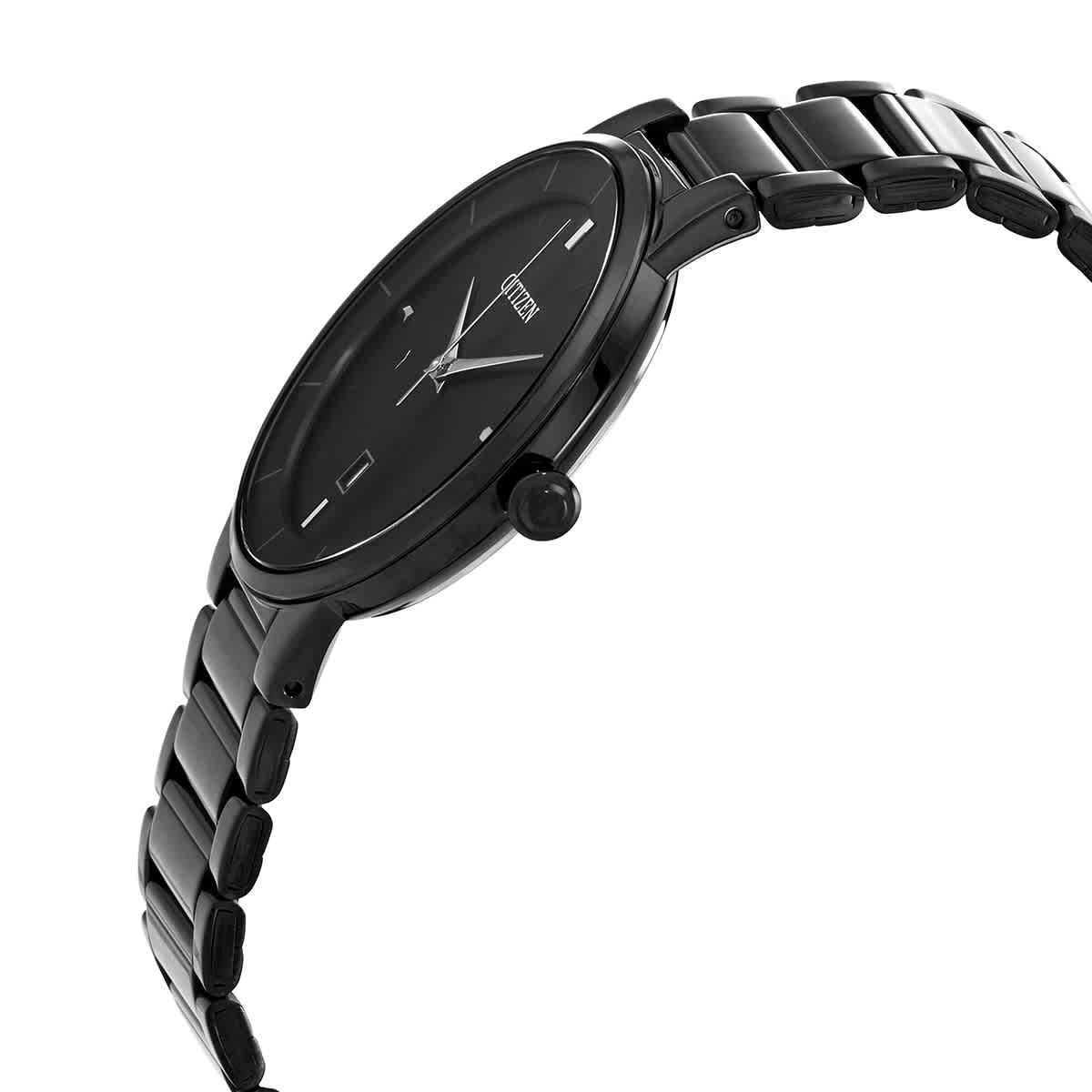 Citizen Quartz Black Dial Black-plated Mens Watch BI5017-50E Citizen