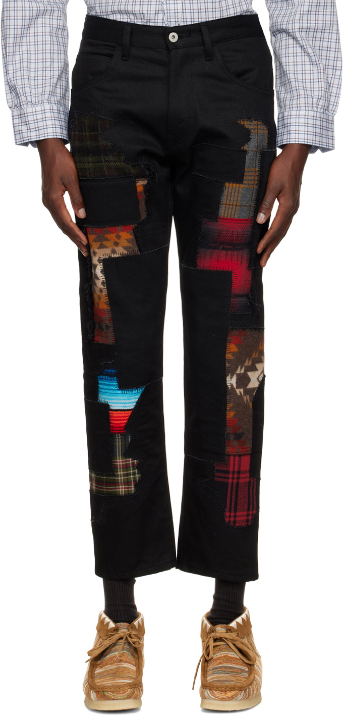 Junya Watanabe Black Patchwork Jeans Junya Watanabe
