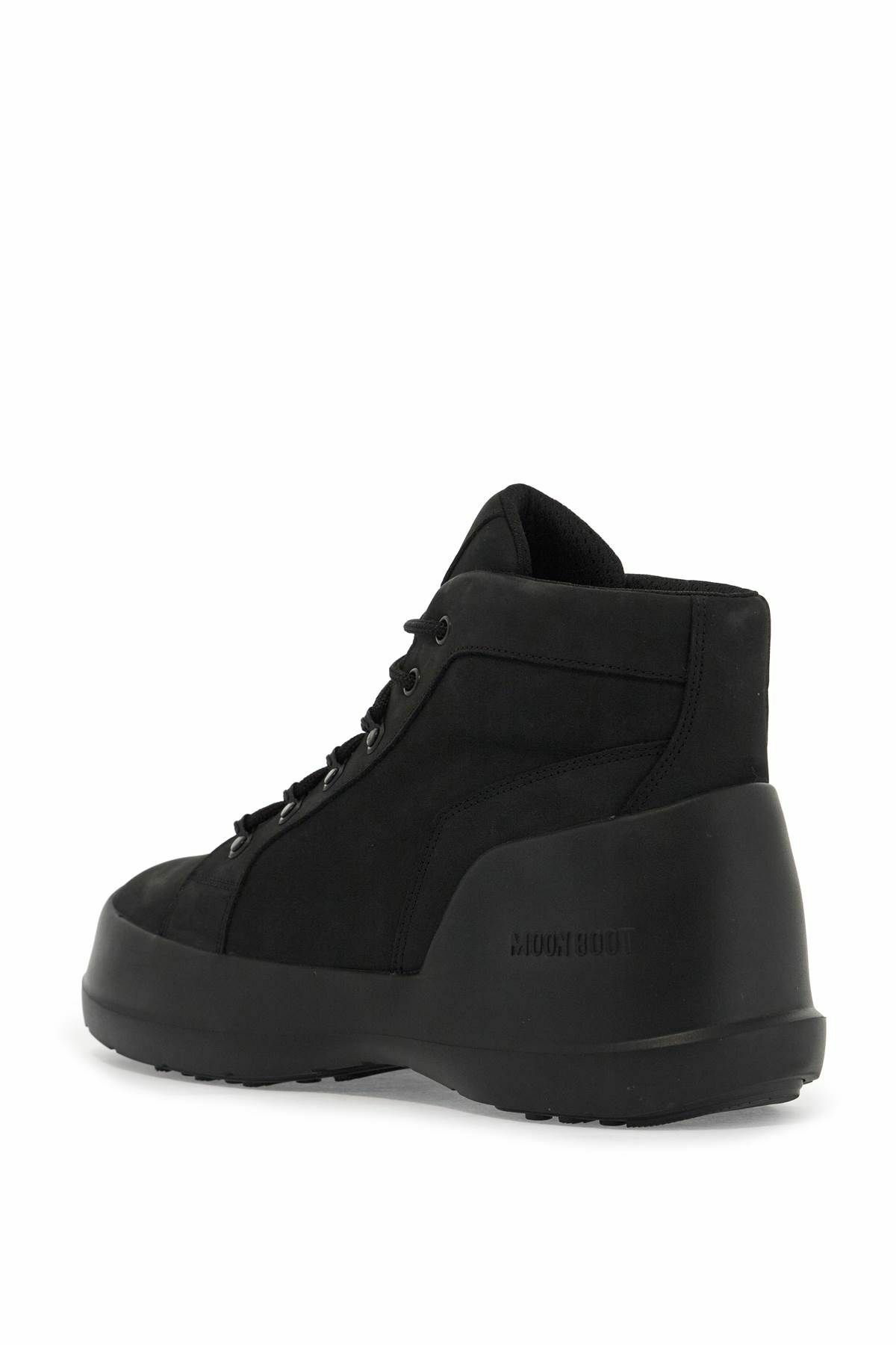 MOON BOOT luna trek mid nubuck an Black Moon Boot