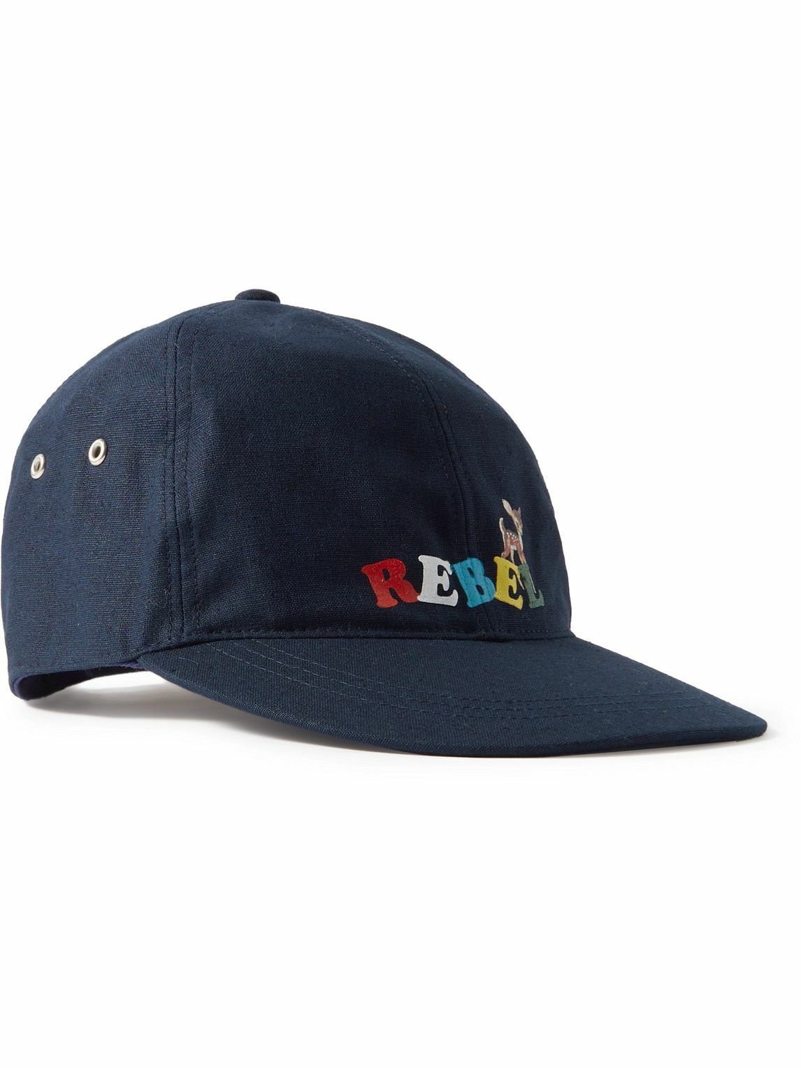 UNDERCOVER - Printed Cotton and Linen-Blend Baseball Cap Undercover