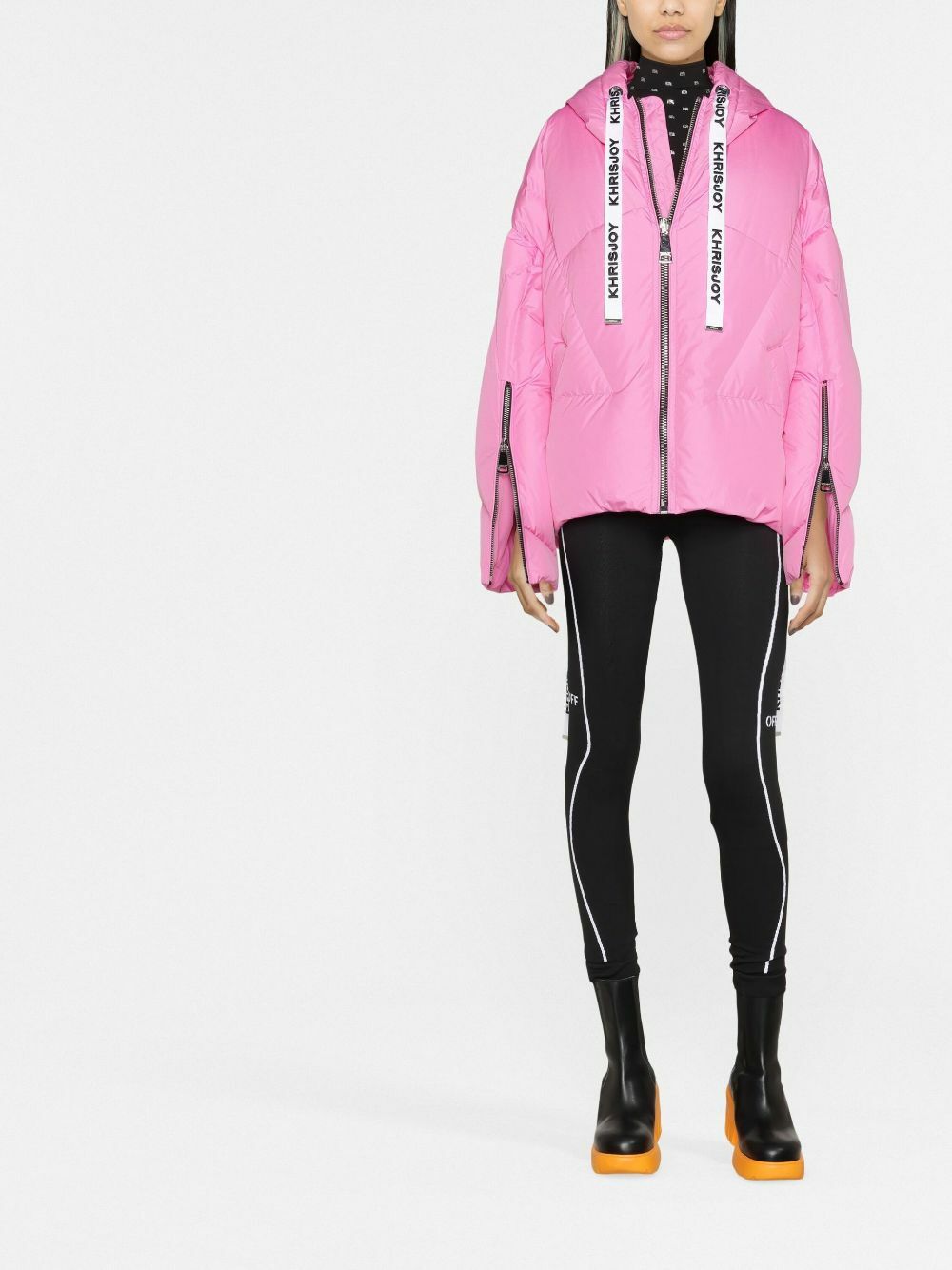 Khrisjoy Pink Iconic Puffer Jacket Khrisjoy