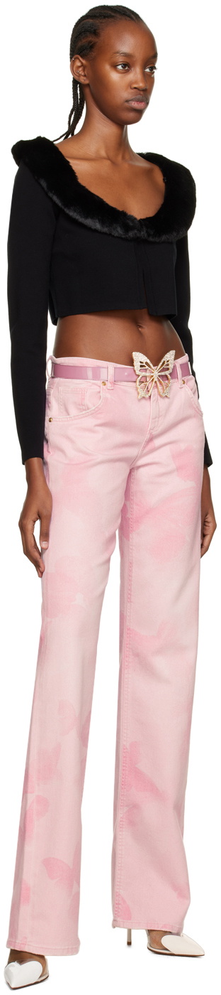 Blumarine Pink Boyfriend Jeans Blumarine
