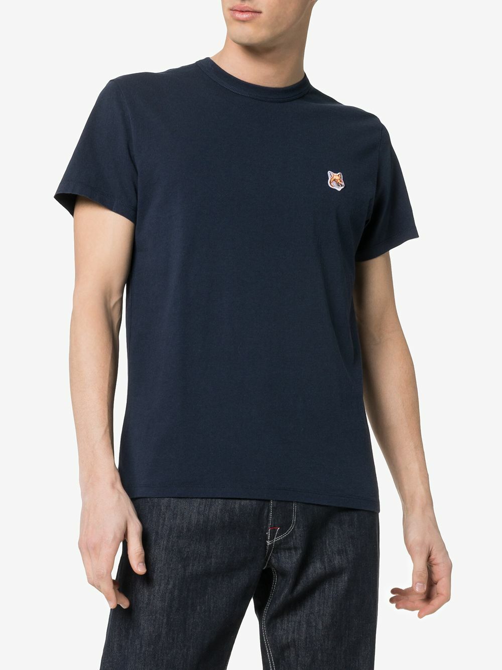 MAISON KITSUNE' - Fox Head Logo Cotton T-shirt Maison Kitsune