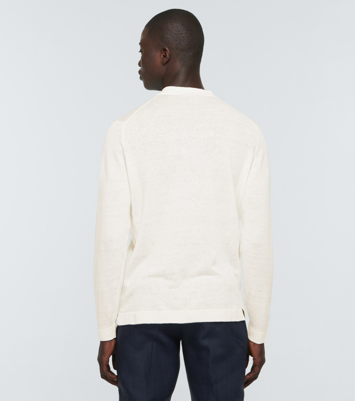 Thom Sweeney - Linen Henley shirt Thom Sweeney