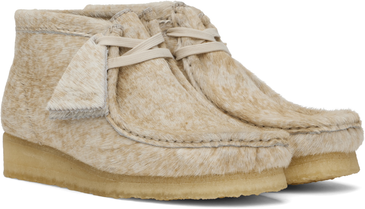 Clarks Originals Beige Wallabee Boots Clarks Originals