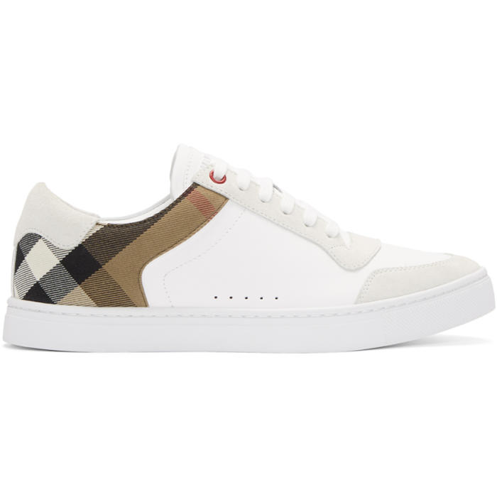 Burberry White Reeth Sneakers Burberry