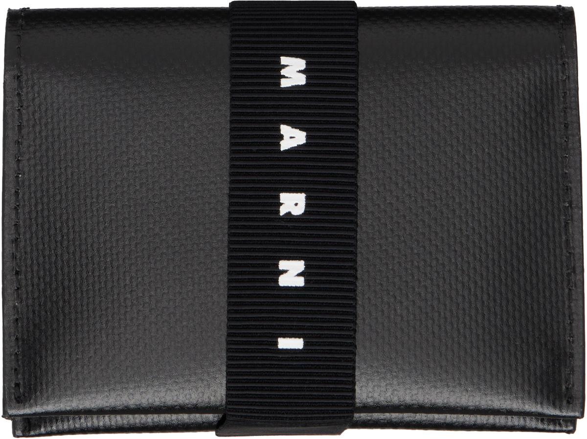 Marni Black Bifold Card Holder Marni