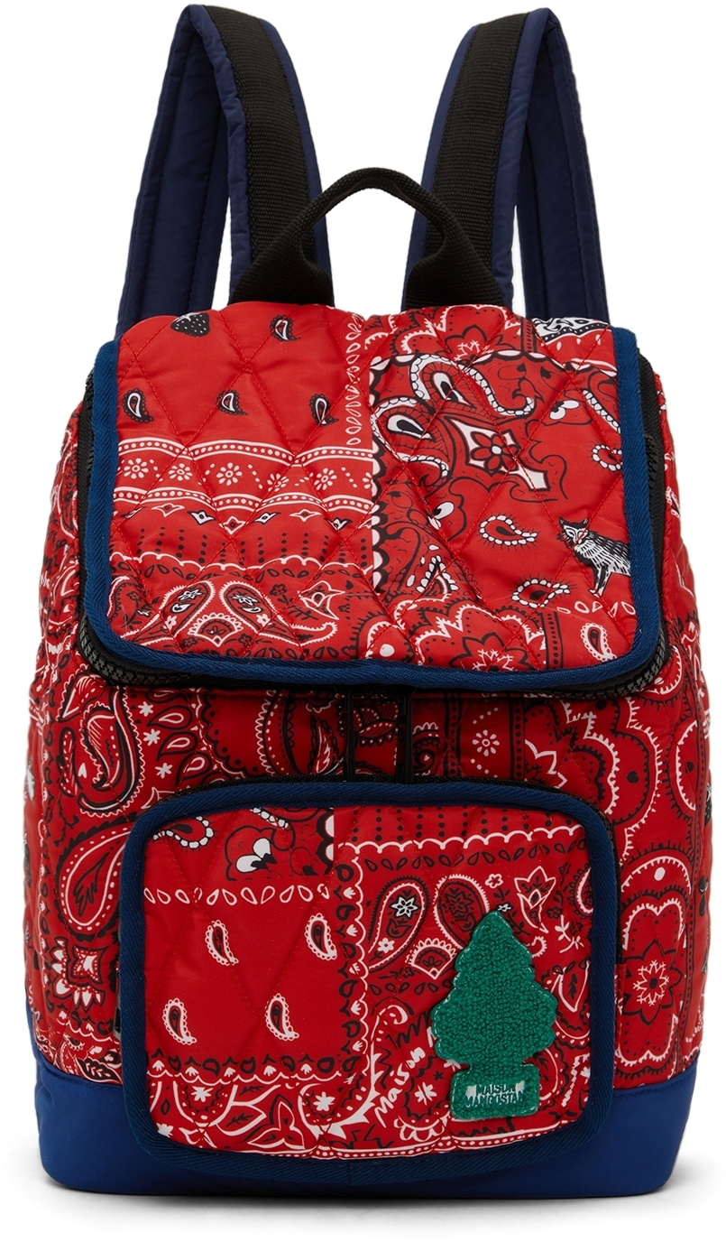 Maison Mangostan Kids Red Bandana Backpack Maison Mangostan