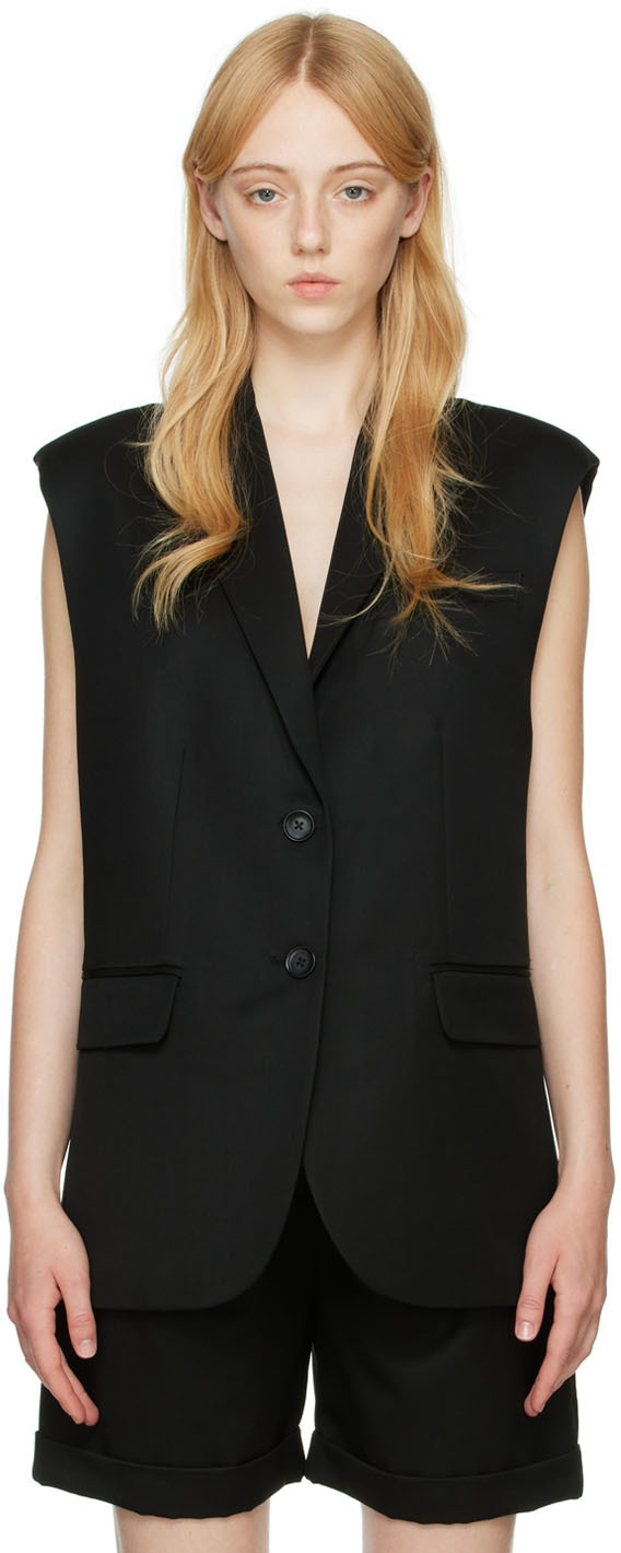 ANINE BING Black Tay Vest ANINE BING